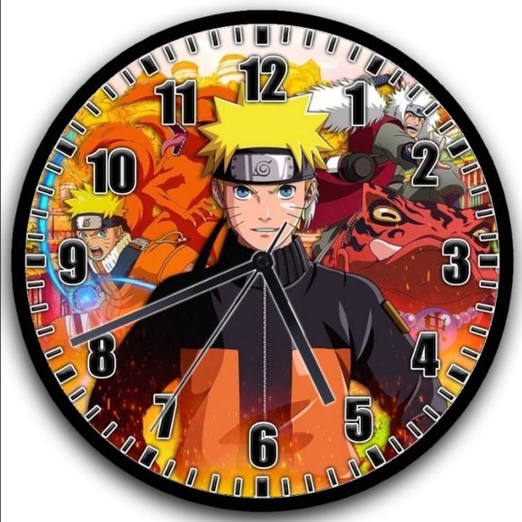 Clock | Wall Decor | Naruto Uzumaki Wall Decor Clock New Plastic Sealed ...